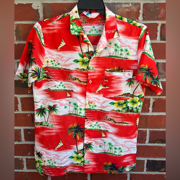 Islander | Shirts | Vintage Islander Mens Short Sleeve Button Down ...